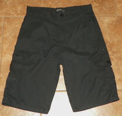 Men's JEANETIX Black Cargo SHORTS Size 34 Inseam 12" In Lightweight | eBay