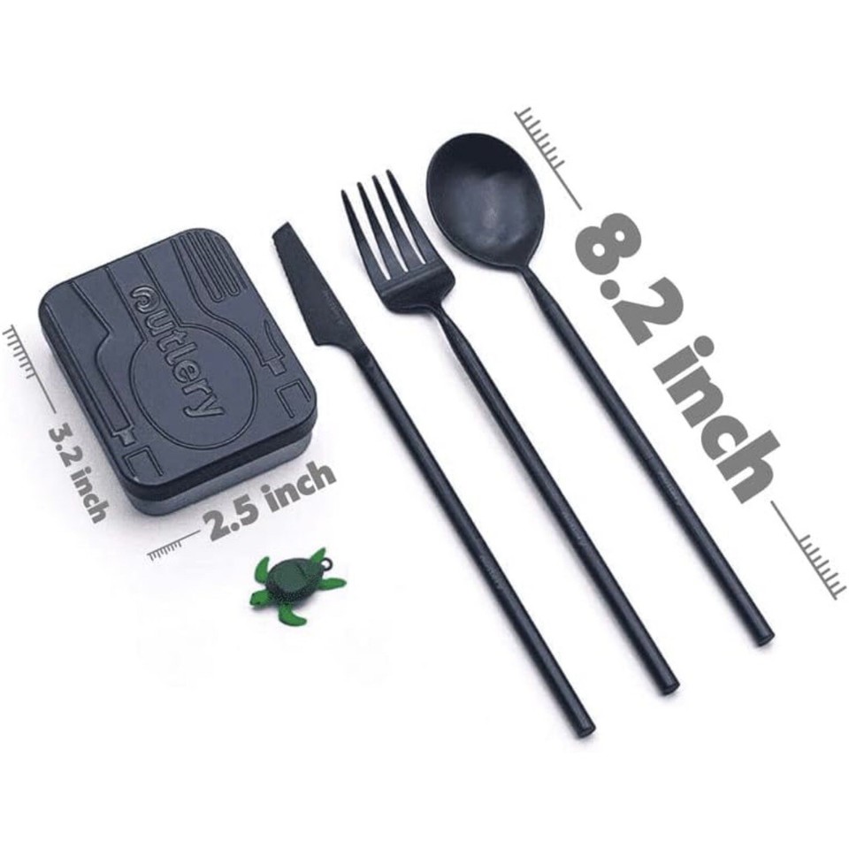 Outlery Portable & Reusable Stainless Steel Travel Cutlery Set ...