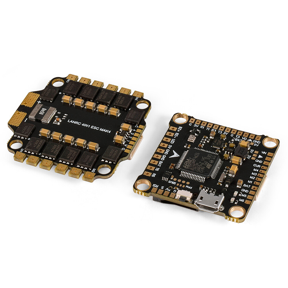 F4 V3S PLUS FC Flight Controller Board Built-in Barometer OSD ESC for ...