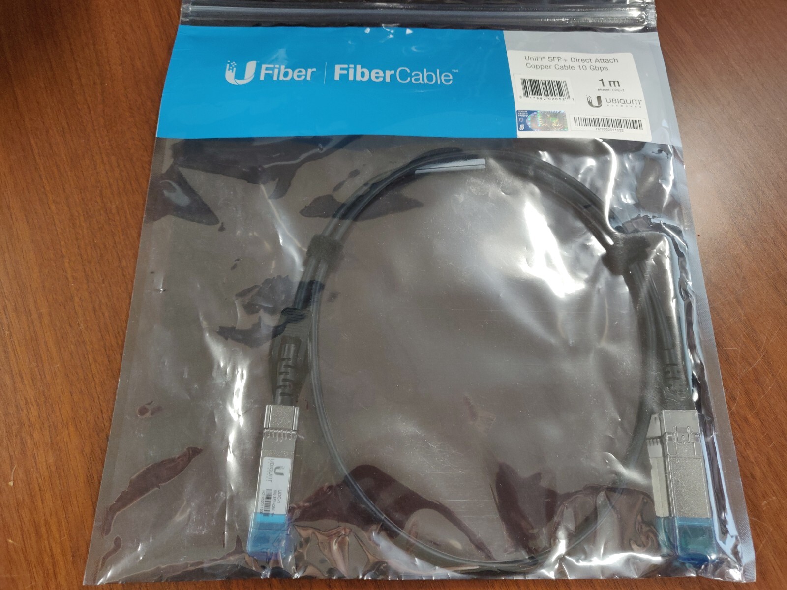 UBIQUITTI UFIBER UDC-1 Fiber Cable SPF Direct Attach copper 10Gbps 1m ...