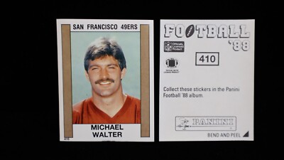 1988 Michael Walter San Francisco 49ers Panini Sticker #410 | eBay