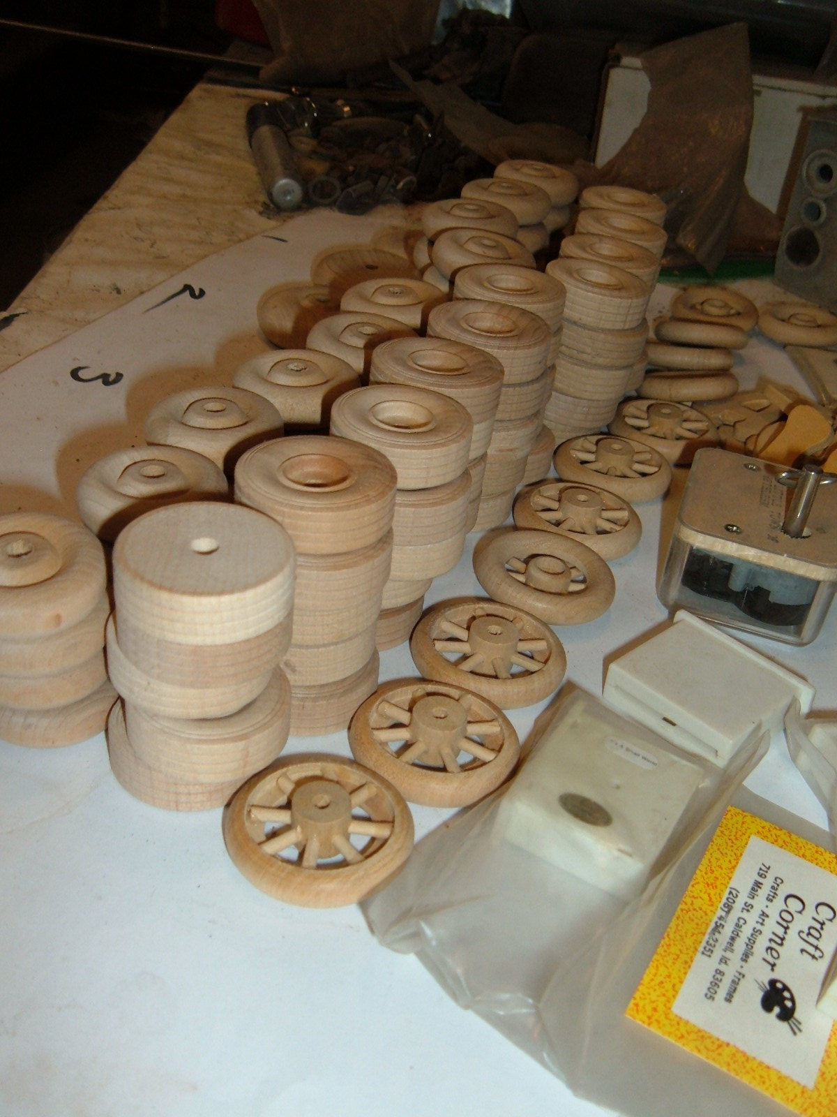 LARGE LOT OF WOOD TOY WHEELS MUSIC BOX LETTERS 120+ ITEMS | eBay