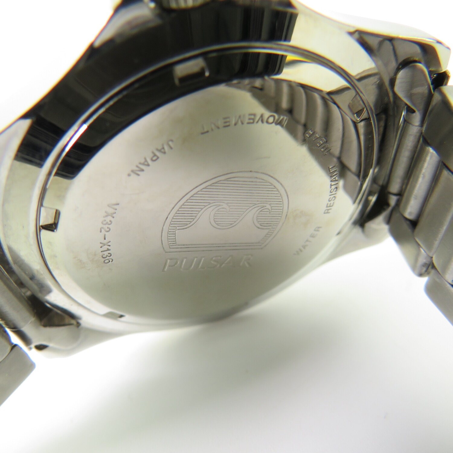 Pulsar Men's Watch Blue Dial Stainless Steel Rotating Bezel VX32-X136 ...