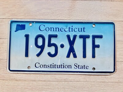 2010 CONNECTICUT License Plate, Constitution State, 195 XTF | eBay