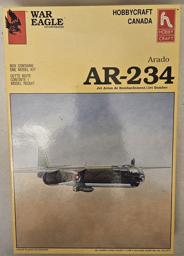 Hobby Craft War Eagle Arado AR-234 Model Kit HC1671 Jet Bomber 1/48 | eBay
