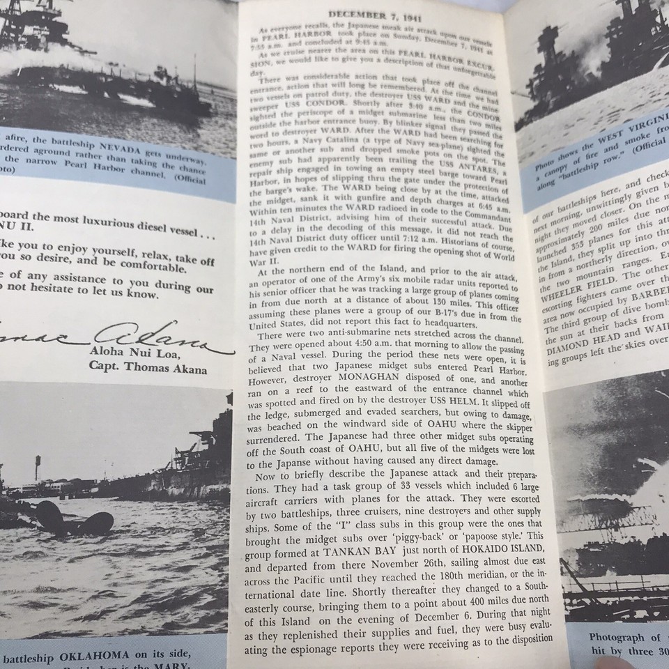 Pearl Harbor Cruise On The Kaimanu II 1959 Hawaii 50s Vacation ...