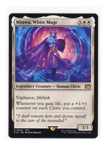Minwu, White Mage R 0026 Regular Final Fantasy MTG Card NM | eBay