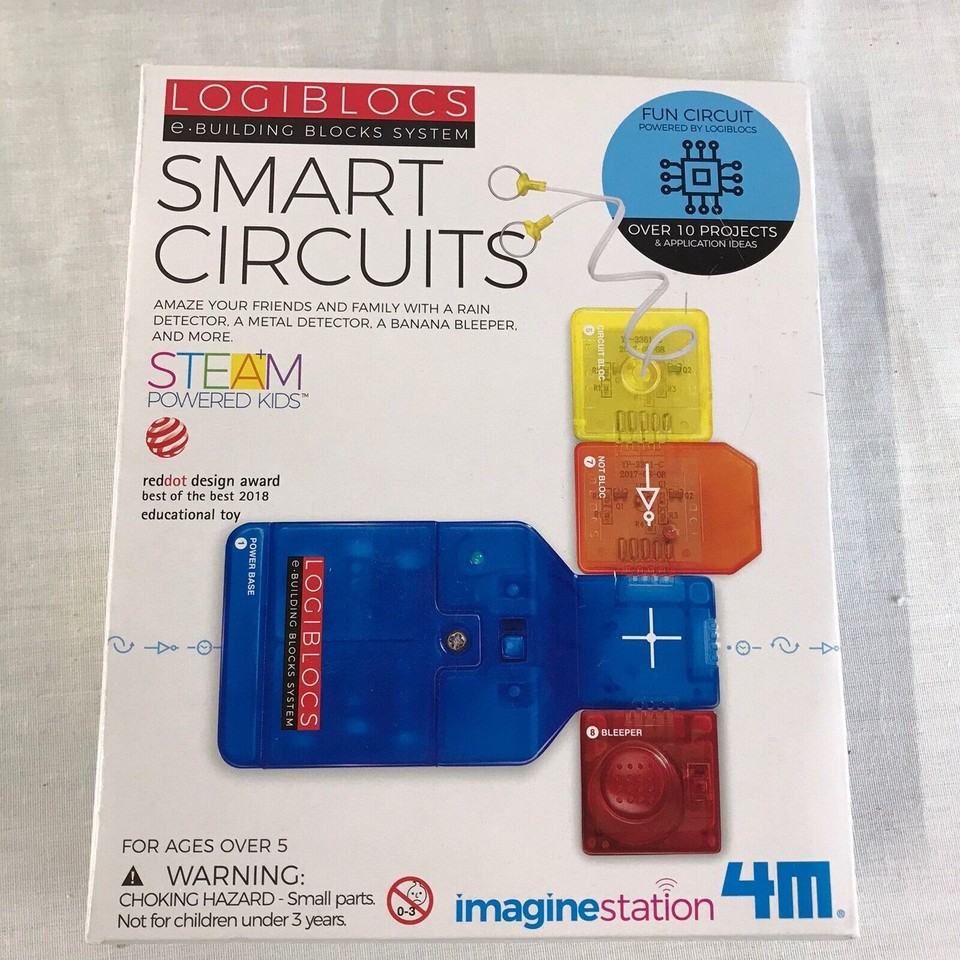 4M Logiblocs Smart Circuits Kit – STEM Tech Electronic Building Blocks ...