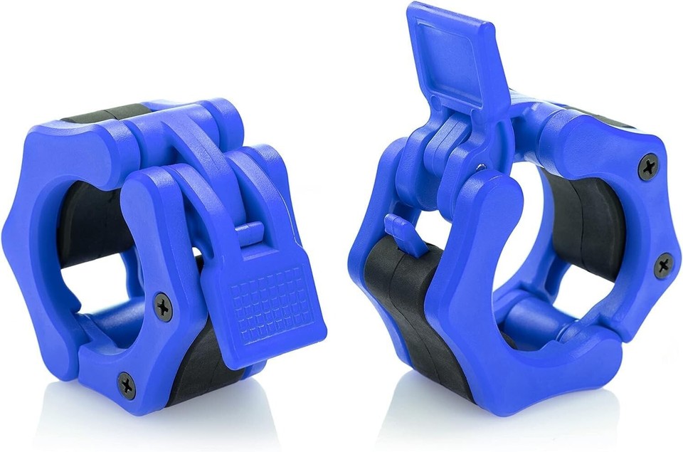 Durable 2'' Quick Release Barbell Locking Collars - Blue Pro Weight ...