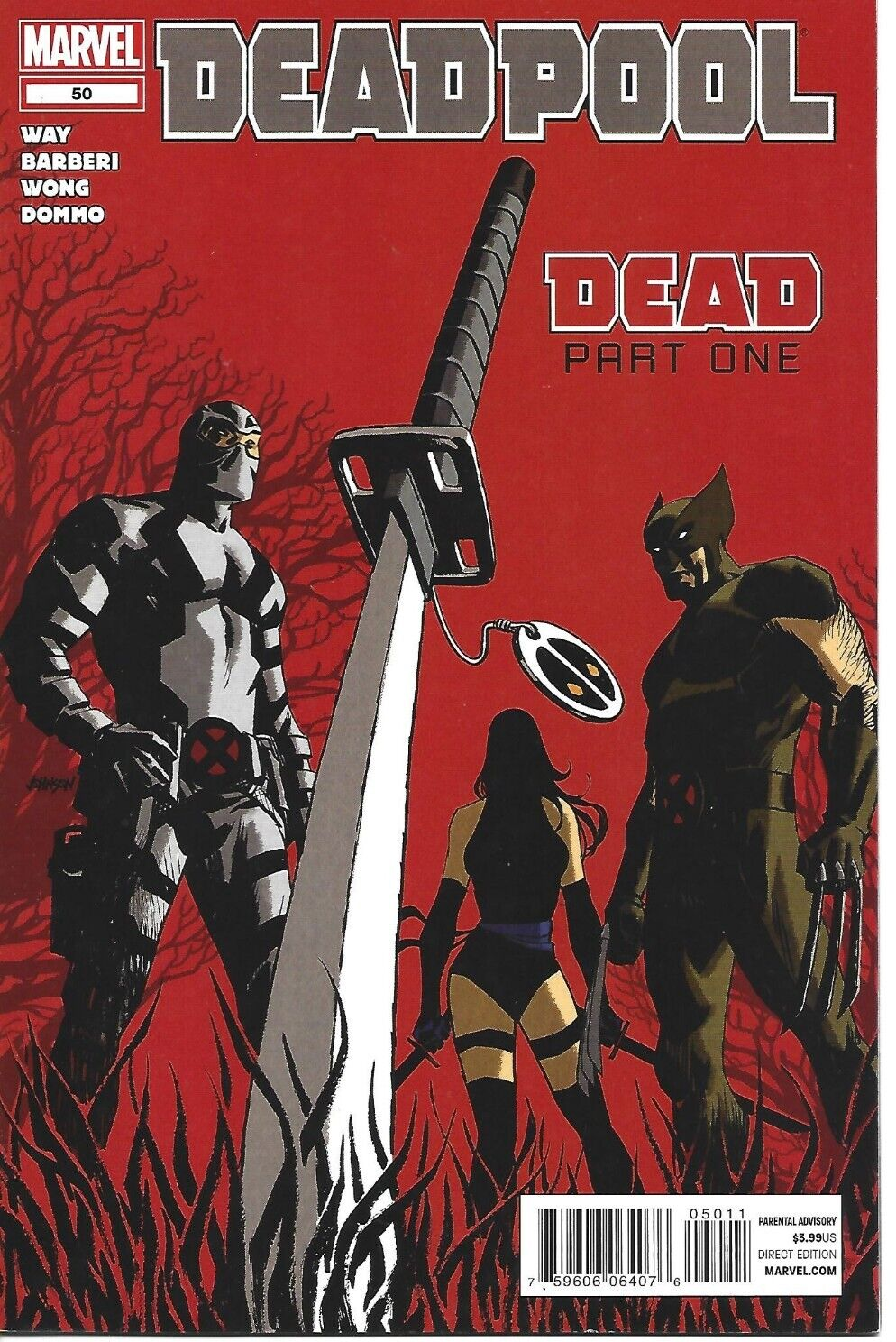 DEADPOOL #50 DAVE JOHNSON COVER A MARVEL COMICS 2012 BAGGED AND BOARDED ...
