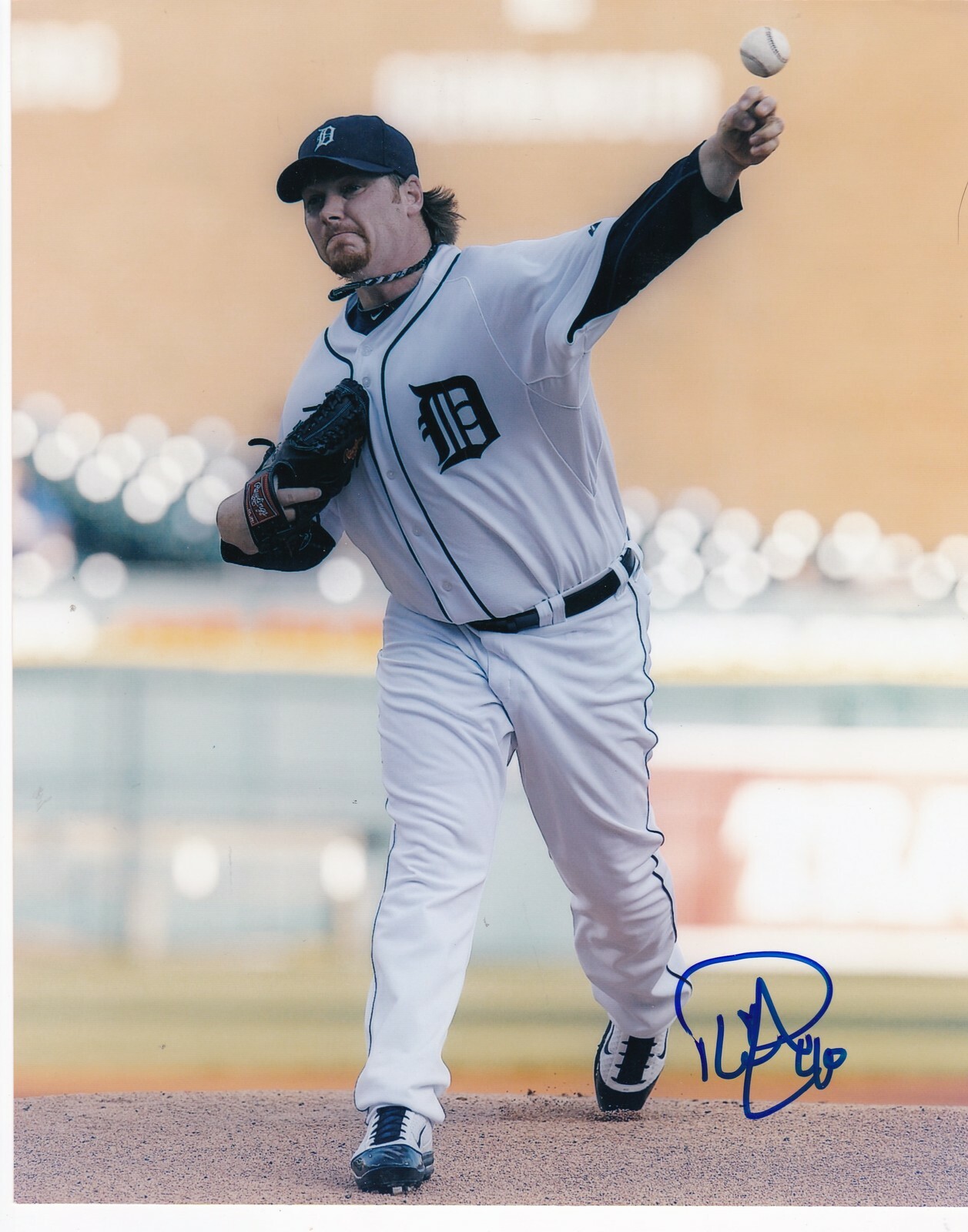 PHIL COKE DETROIT TIGERS ACTION SIGNED 8x10 | eBay