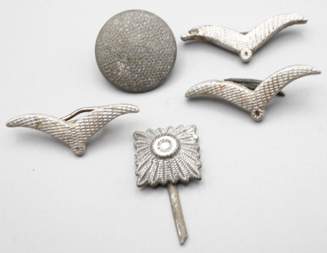 WWII German Air Force Wings Insignia Pins, Button & Pip Lot Of 5 | eBay