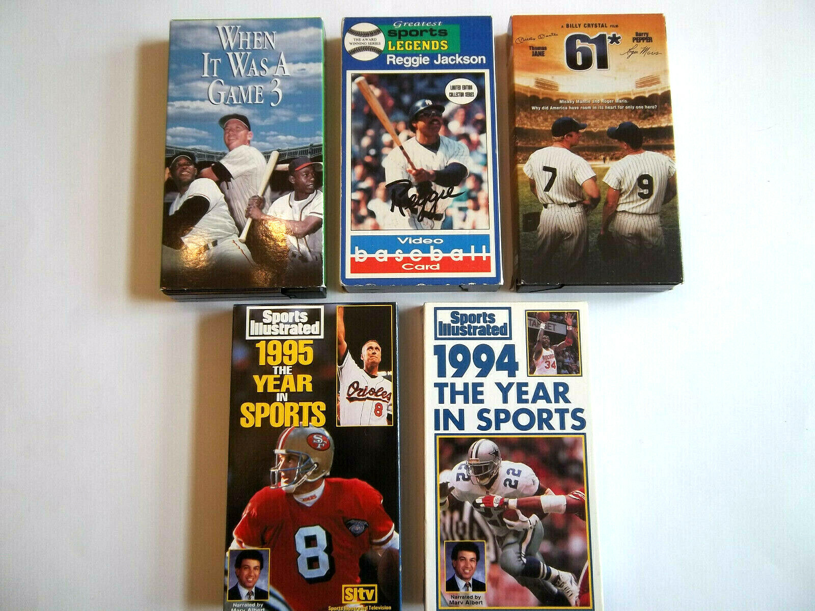 Lot 5 Sports VHS Baseball, 61*, When It Was A Game 3, SI Year In Sports ...