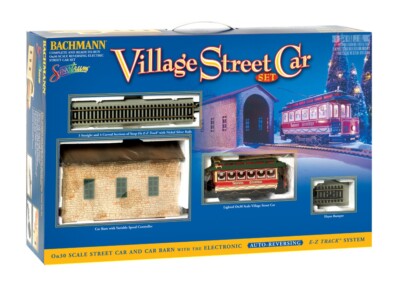 Bachmann Trains - Village Streetcar "Christmas" Auto Reversing Set ...