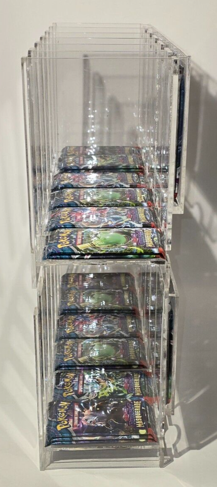 Acrylic Booster Pack Dispenser TCG Packs (2 Row, 12 Slots) 3/16" Thick ...