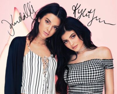 Kendall & Kylie Jenner Autograph Signed Photo Print | eBay UK