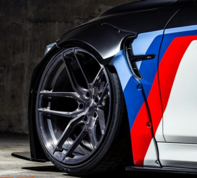 19" STANCE SF03 GLOSS BLACK TINTED FACE CONCAVE WHEELS FITS BMW F32 ...
