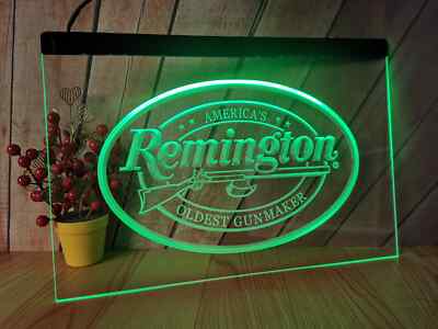 Remington Firearms Neon Sign Hunting Logo Beer Bar Pub Club Signs LED ...