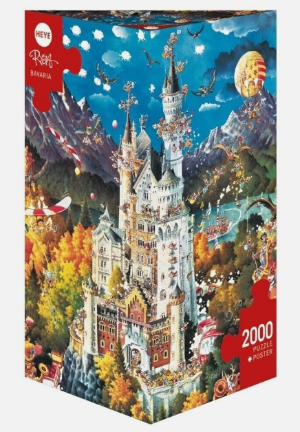 Heye Triangular Jigsaw Puzzle. 2000 pieces, Bavaria by Ryba | eBay UK