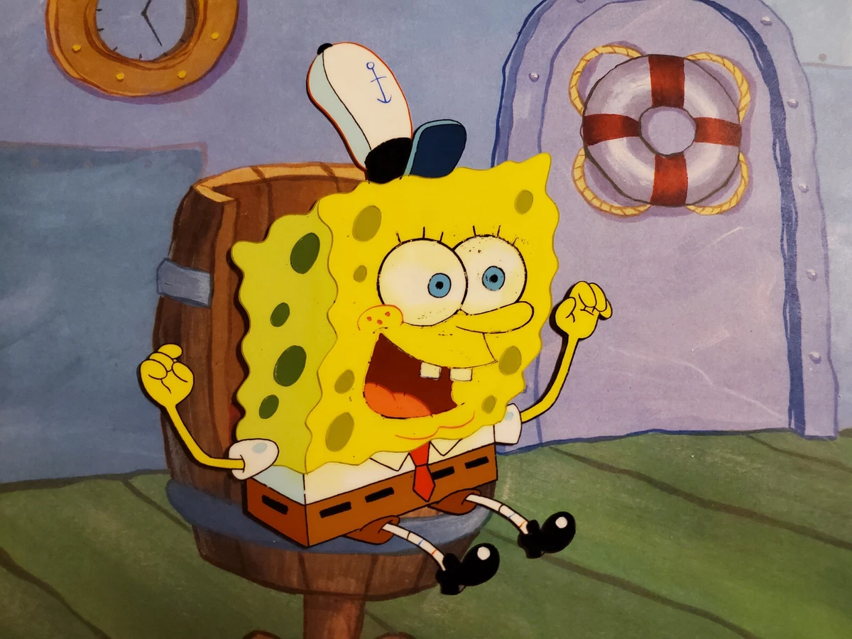 Spongebob Sitting On A Chair