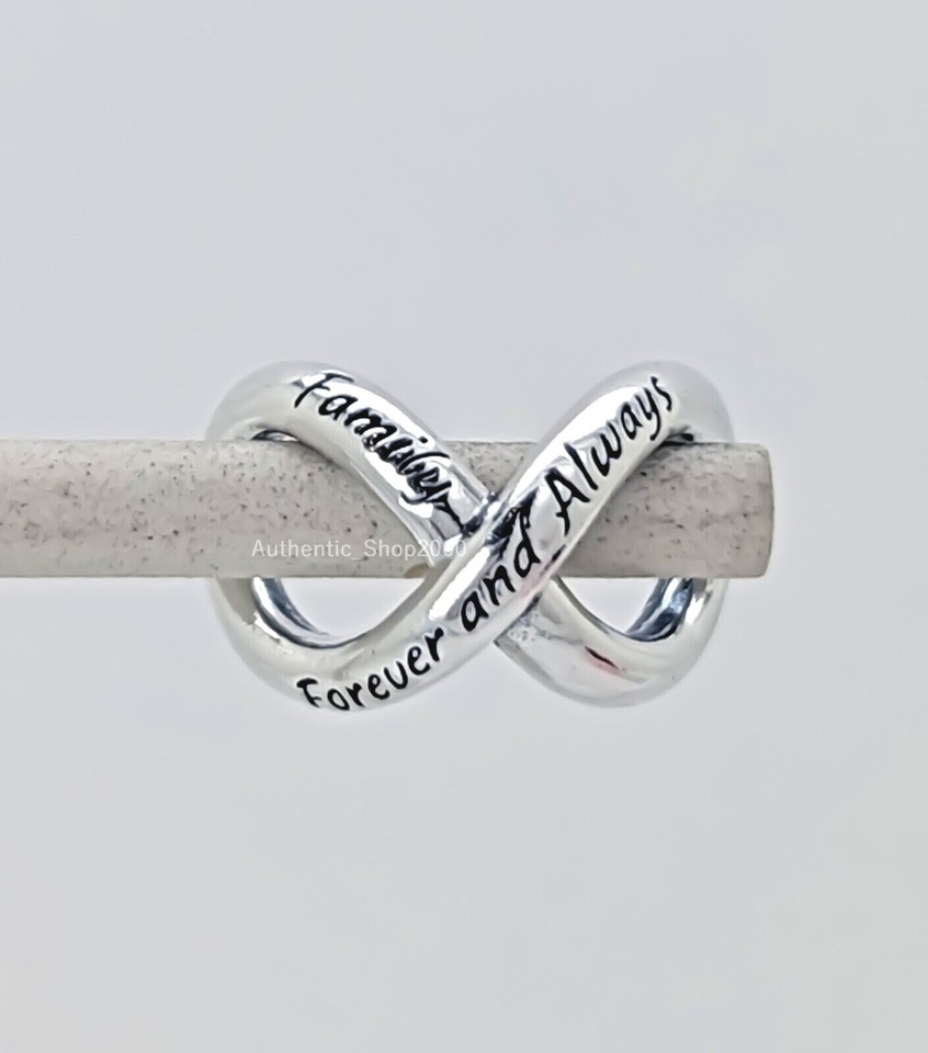 New 100% Authentic PANDORA 925 ale Forever & Always Infinity Charm ...