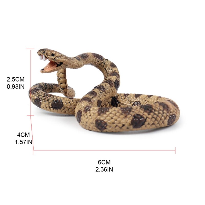 1Set Novelty Toy Pocket Model Trick Simulation Rattlesnake Wildlife ...