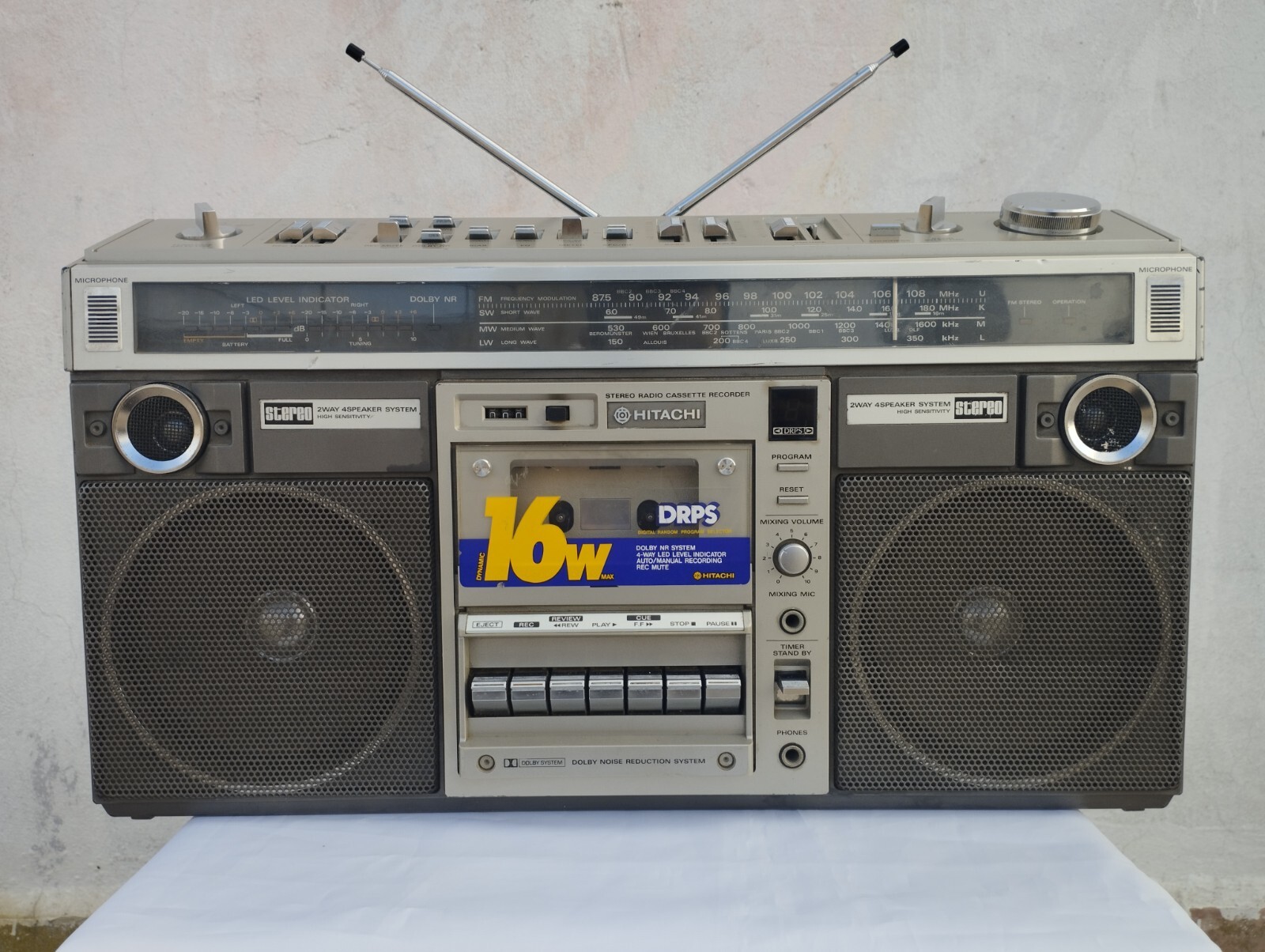 Vintage HITACHI TRK-8190E Ghetto Blaster Boombox | eBay