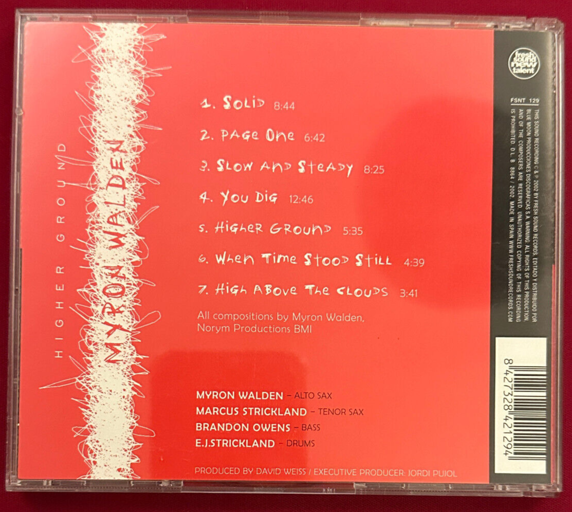 Myron Walden – Higher Ground - CD, Album - Fresh Sound New Talent ...