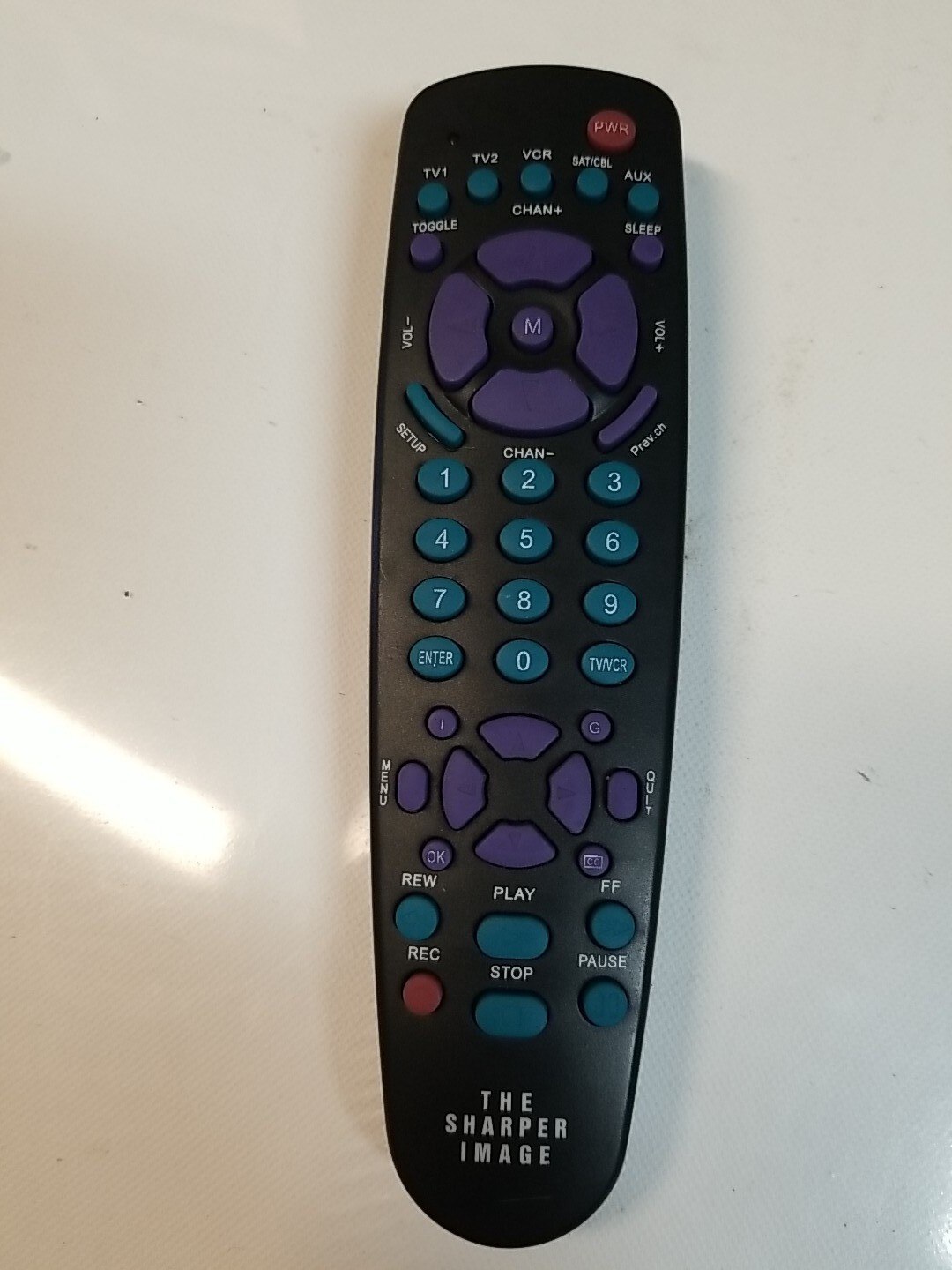 The Sharper Image Black Universal Remote TV-VCR Cable Aux Tested | eBay