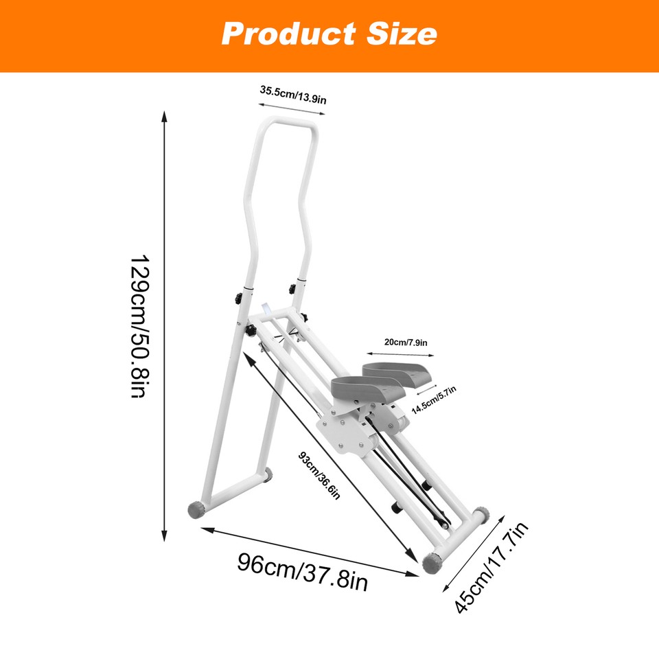 Vertical Climber Stair Stepper Machine Full Body Workout Home Gym ...