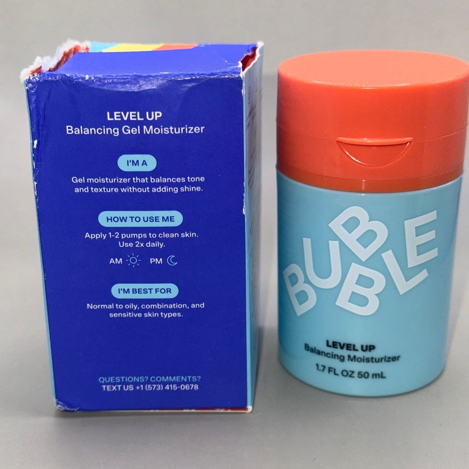 Bubble Skincare Level Up Balancing Gel Moisturizer 1.7 fl oz NIB | eBay
