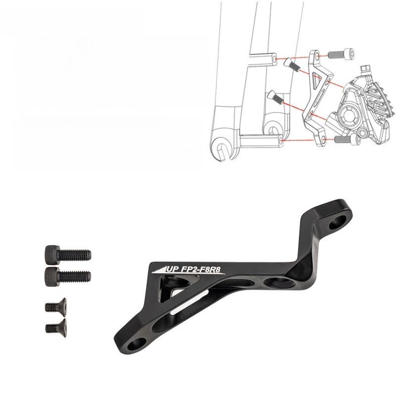 Direct Mount to Flat Mount Adapter for 160mm and 180mm Road Rotors Aluminum | eBay Australia