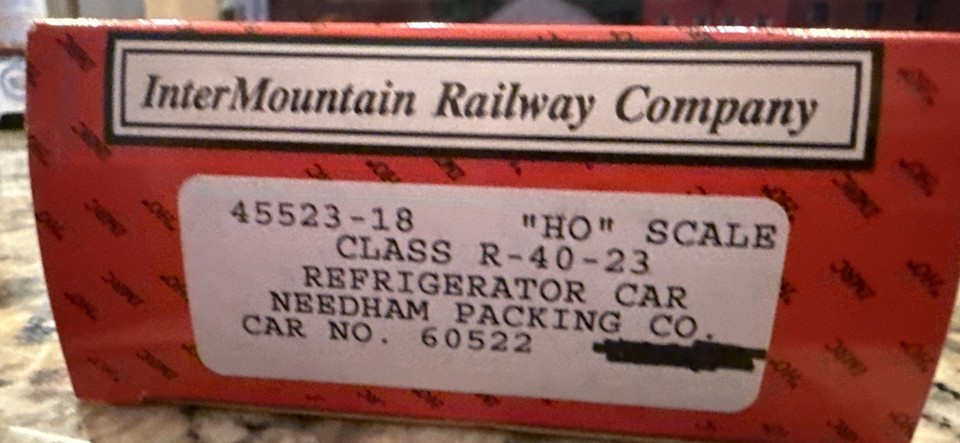 InterMountain 45523-18 HO Scale Needham Packing Co. Class R-40-23 ...