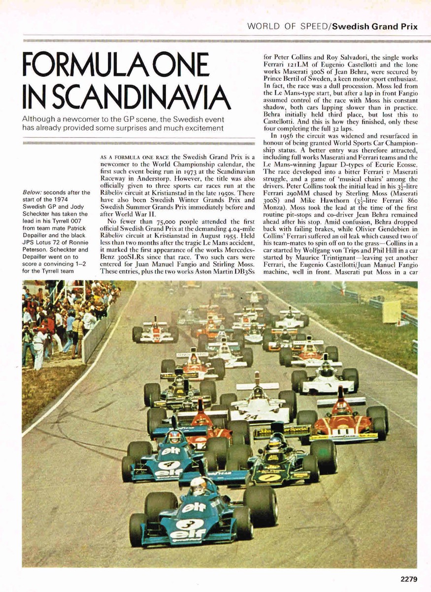 1974 Swedish Grand Prix 1974 Dutch Grand Prix Race Report August 1974