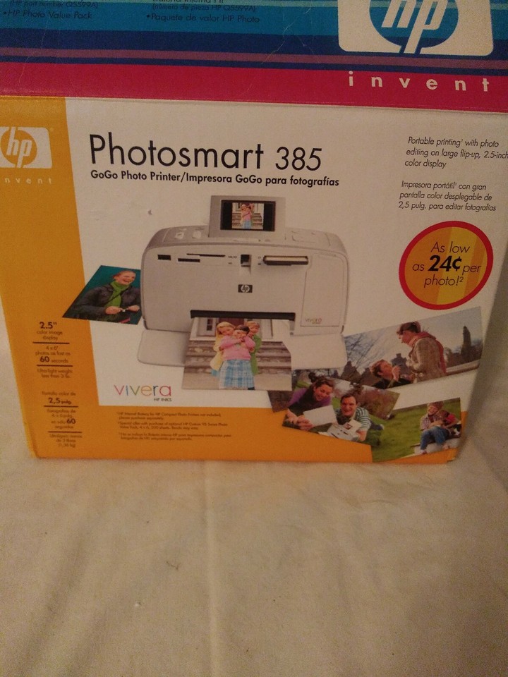 HP Photosmart 385 Digital Photo Inkjet Printer Q6387A | eBay