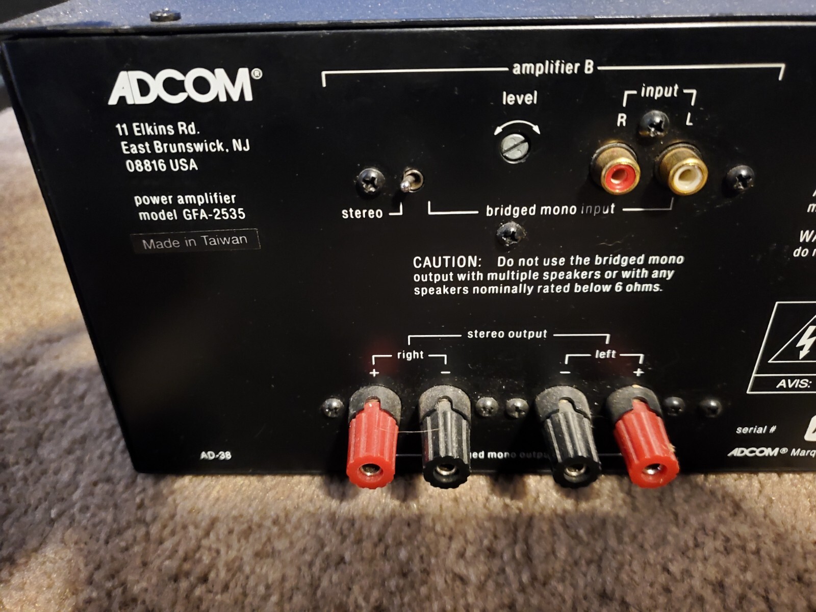 Adcom GFA-2535 4 Channel Power Amplifier for sale online | eBay
