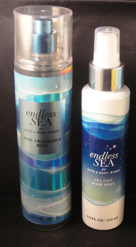 Bath & Body Works ENDLESS SEA Fine FRAGRANCE Mist + Sea Salt HAIR Mist ...