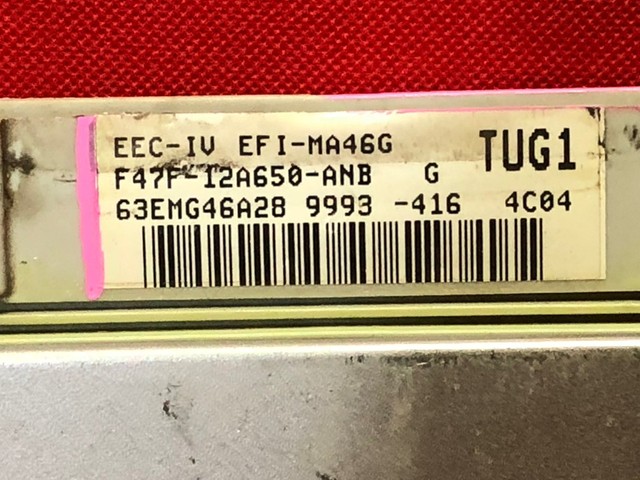 F47f-12a650-anb 1994 Ford Ranger MAZDA 4000 Engine Computer Module ECM ...