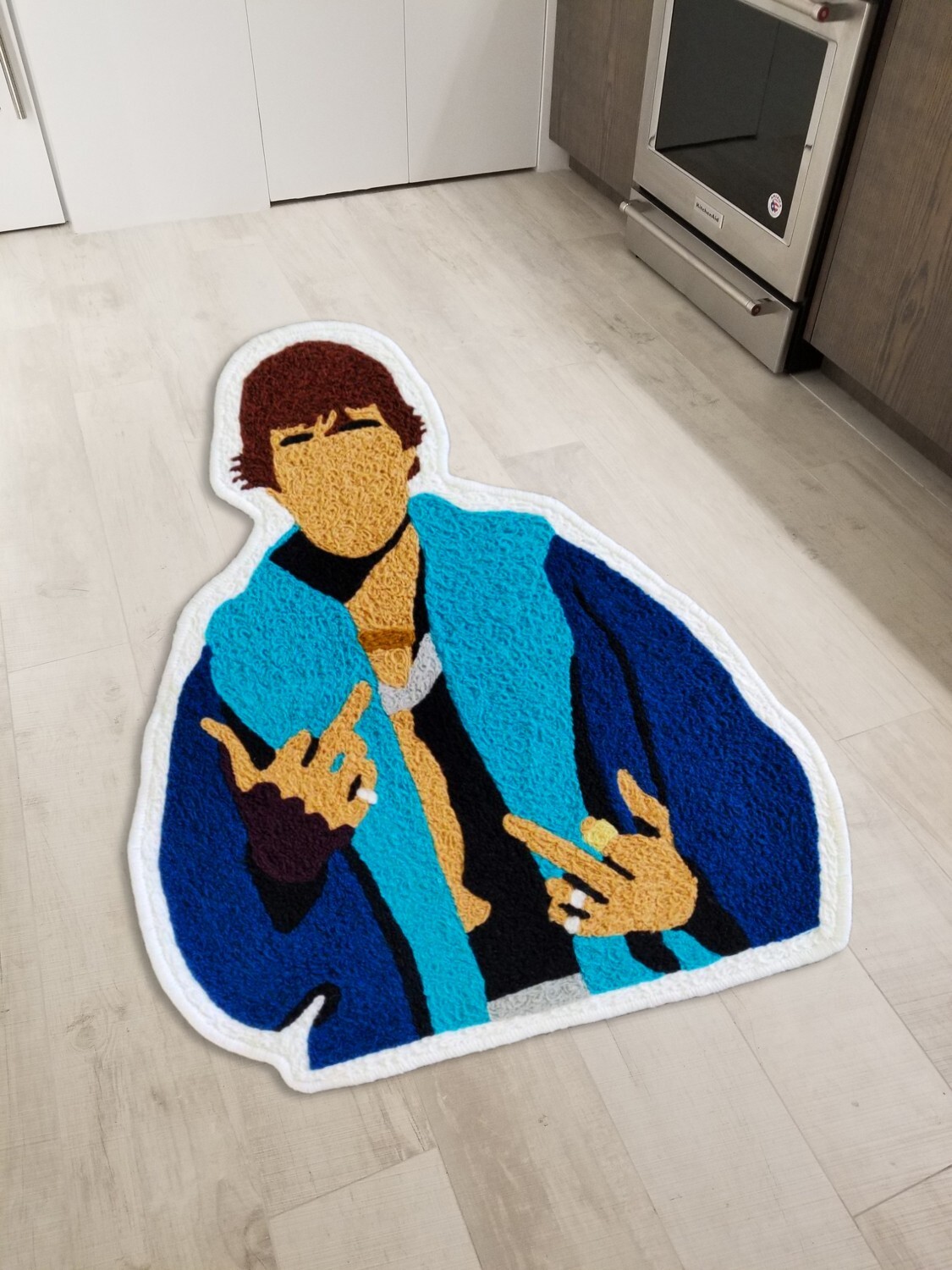 Justin Bieber Popstar Floor Mat Area Rugs Living Room Wool Accent ...
