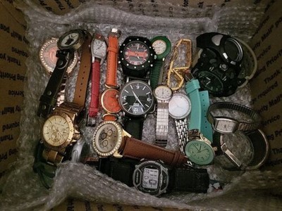 Huge Wrist Watch Lot Over 100 Watches Full Medium Priority Box | eBay