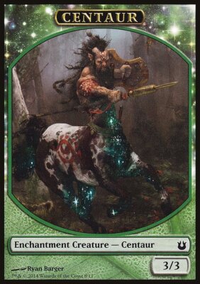 MTG Magic the Gathering Token - Centaur (8/176) Born of the Gods LP | eBay