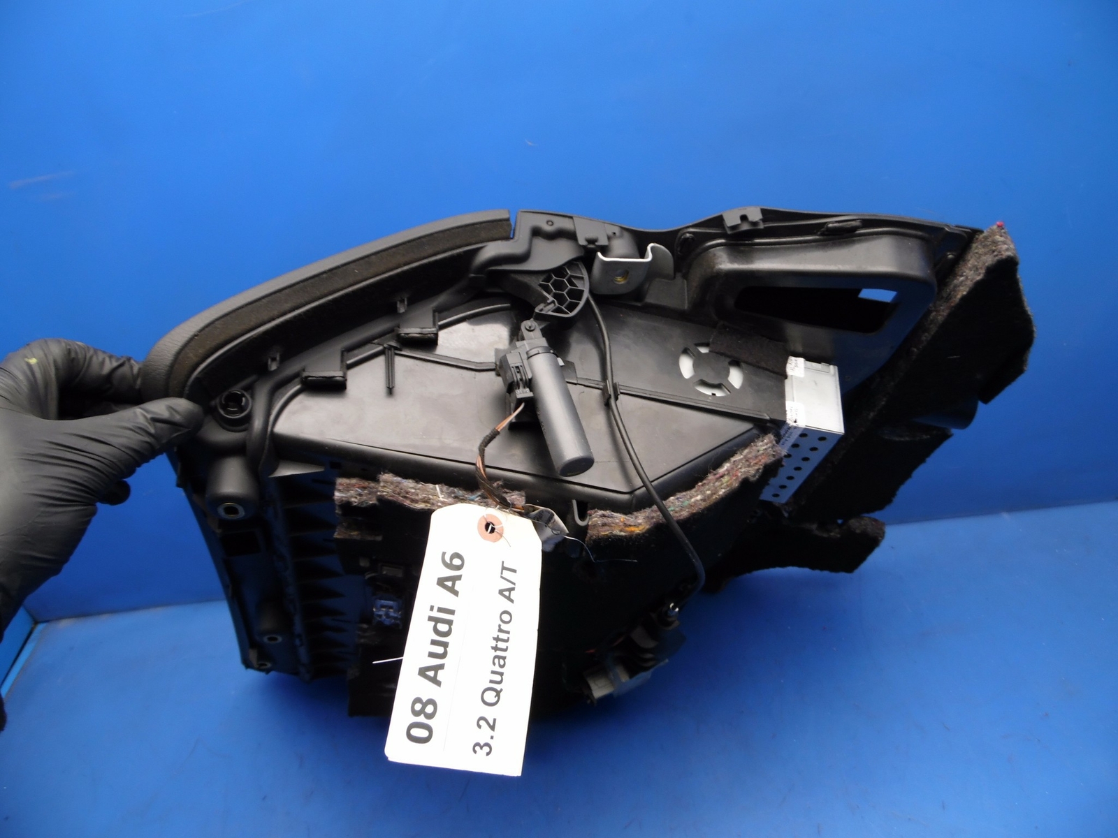 05-11 Audi A6 S6 RS6 C6 OEM glove box compartment assembly black # 4F1 ...