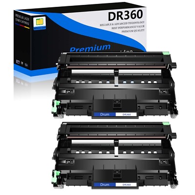 2 PK Drum Unit For Brother DR360 MFC-7340 7345N 7440N 7840W DCP-7030 ...