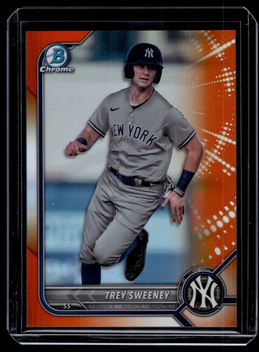 Trey Sweeney 2022 Bowman Chrome Prospects Orange Refractor Card /25 # ...