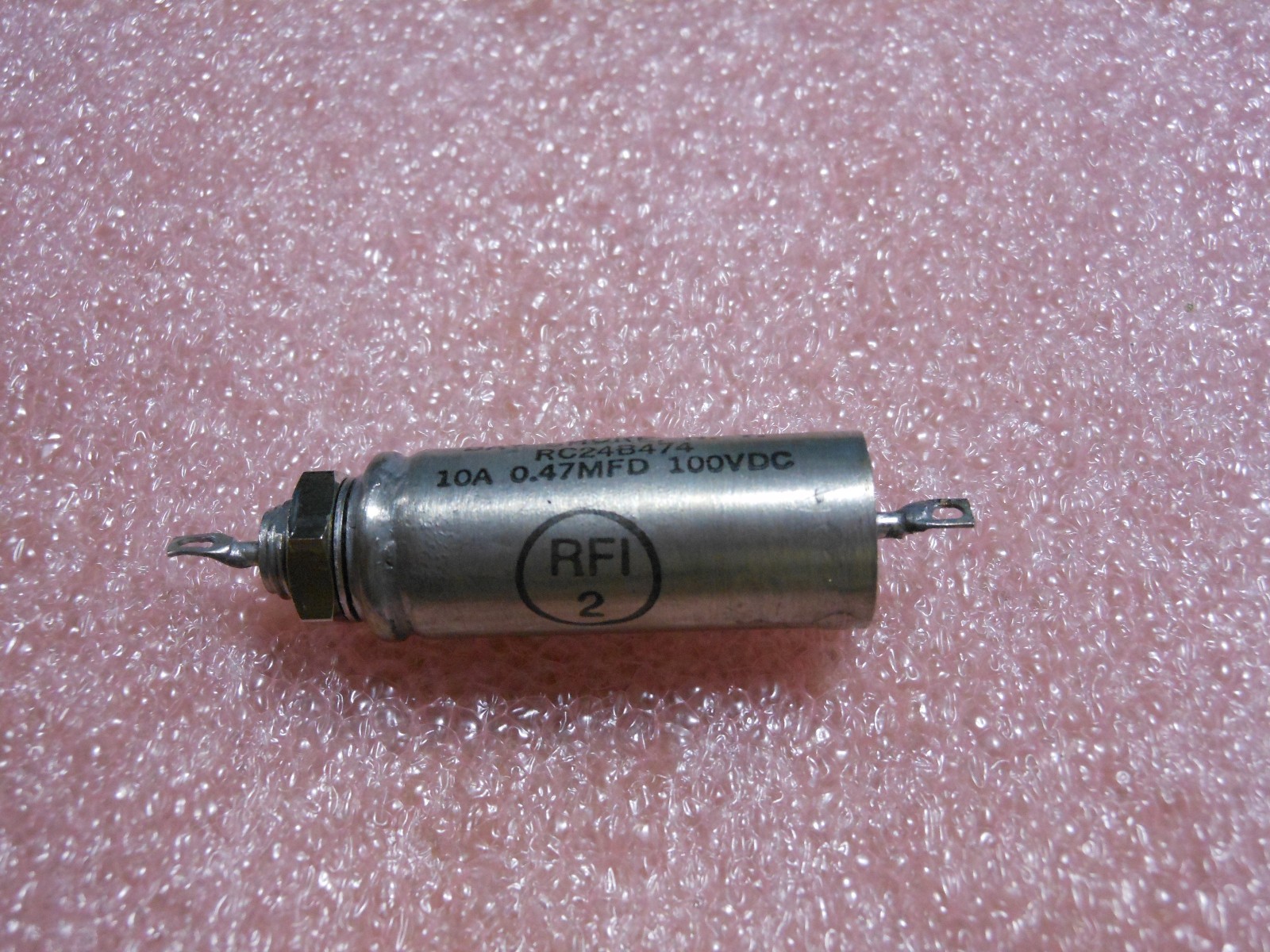 RF INTERONICS CAPACITOR # RC24B474 NSN: 5910-01-359-3236 10A 0.47MFD ...