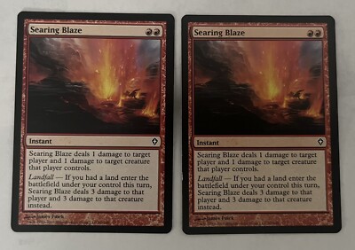 MTG Searing Blaze x2 - Worldwake - Near Mint Ready to Ship! | eBay
