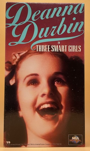 Three Smart Girls VHS 1936, 1994 Deanna Durbin **Buy 2 Get 1 Free** | eBay
