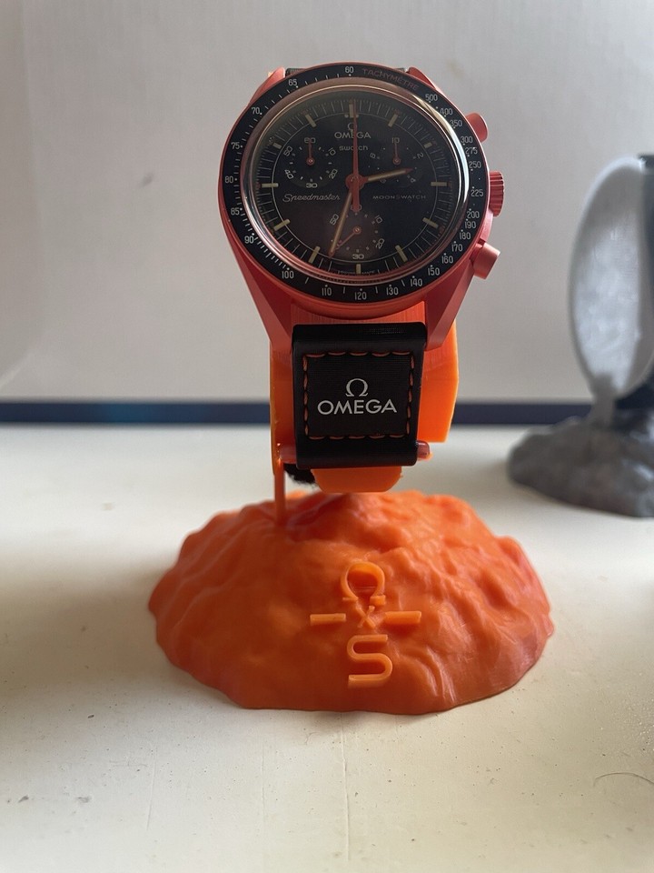 🪐🚀 Omega X Swatch Moon Swatch Watch Collectors Display Stand 🪐🚀 ...