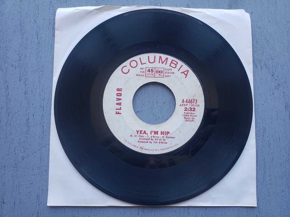 FLAVOR Heart-Teaser COLUMBIA Psych Garage 7" Promo 45 RPM VG- RECORD ...