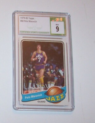 1979-1980 NBA Topps #60 Pete "Pistol Pete" Maravich, New Orleans Jazz ...